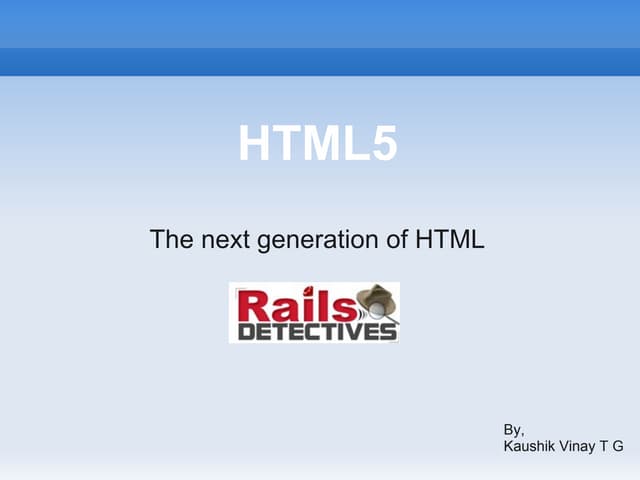 Html5 tutorial for beginners