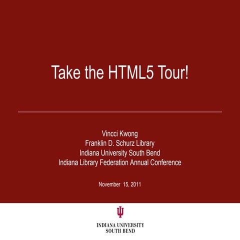Take the HTML5 Tour! | PPT