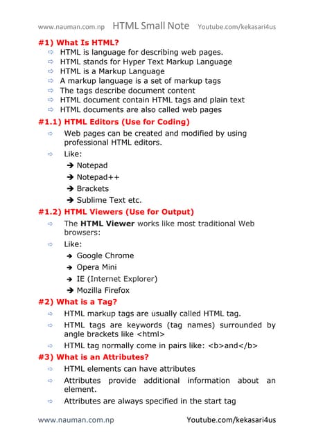 Std 10 Computer Chapter 4 List and Table Handling in HTML (Part 3 ...