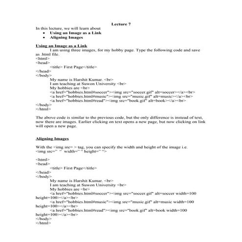 Html Basics 6 Image Pdf 
