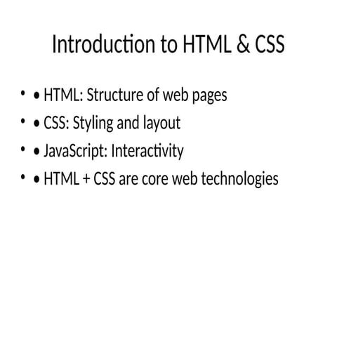 All Topics of HTML | PPTX