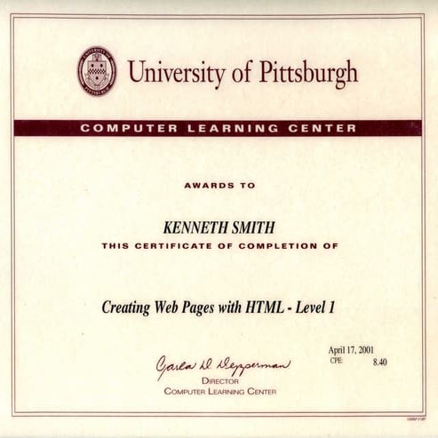 Html Certificate | PDF