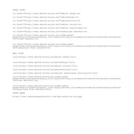 Html code backlinks for websites | PDF