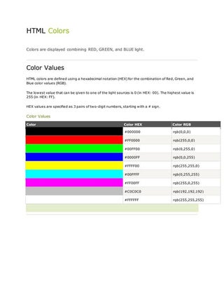 Complete websafe-colors-code | PDF