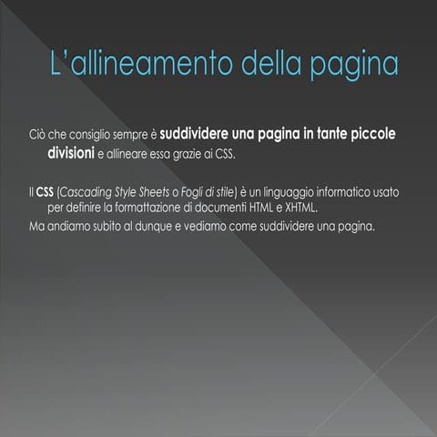 Html E Css Seconda Lezione Pdf Web Design And Html Internet