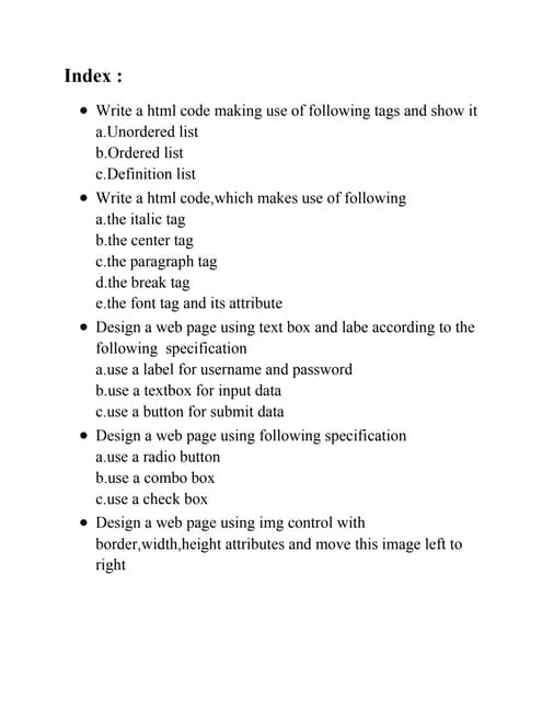 HTML MCQ Objective Questions and Answers | PDF | Web Design and HTML | Internet