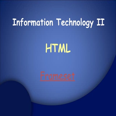 Html Frameset | PPT
