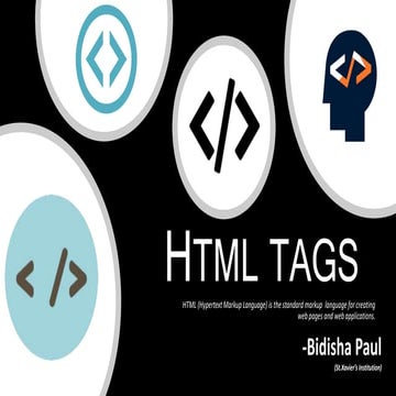 HTML (Hypertext Mark-Up Language) | PPT
