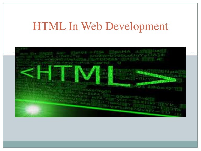 Html in web development