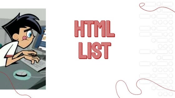 Std 10 Computer Chapter 4 List And Table Handling In Htmlpart 1 List In Html Ppt