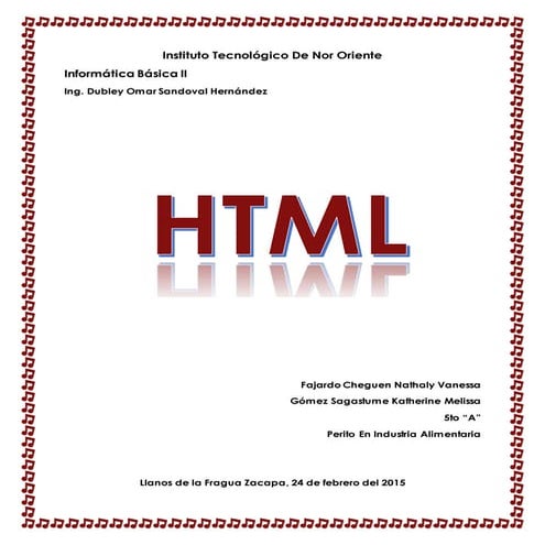 Historia del HTML | DOCX