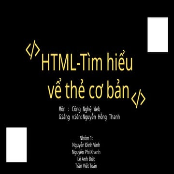 Bài tập HTML/CSS | PDF