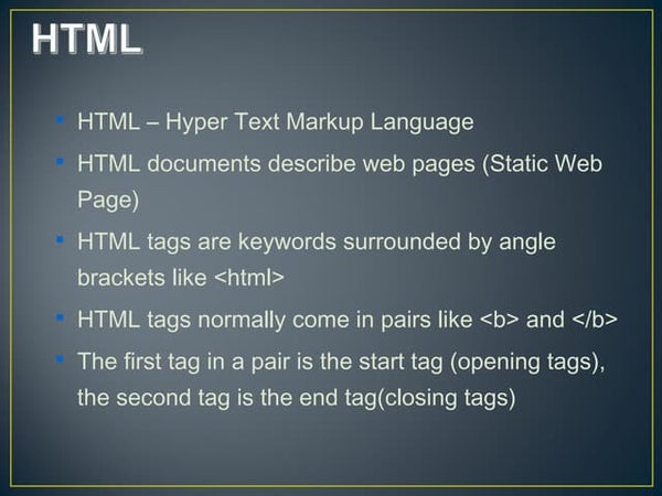 Ppt Html And Css A Tutorial Powerpoint Presentation Free