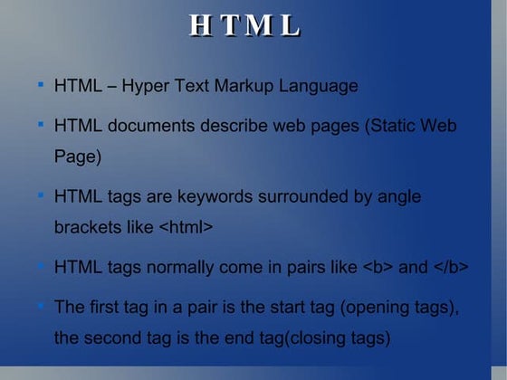 Html Ppt | PPT