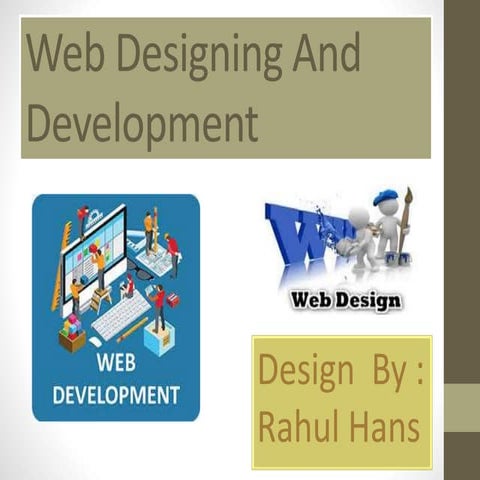 Web Designing Ppt Ppt