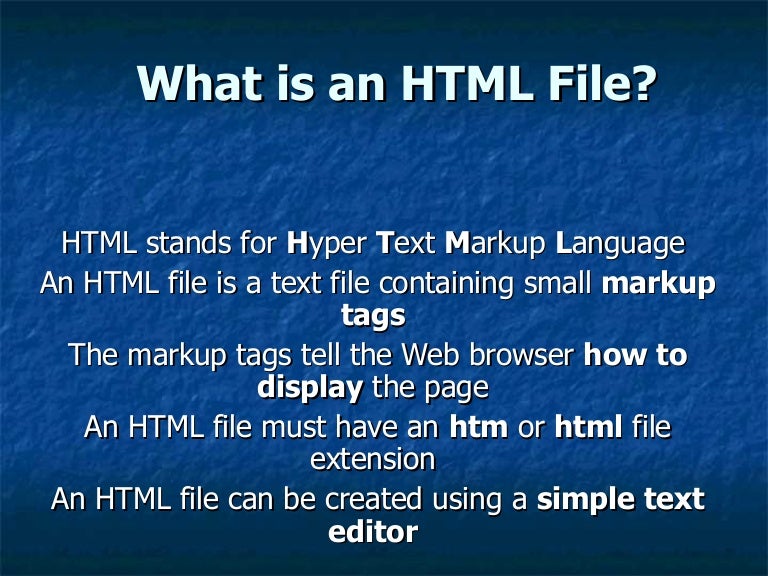 Html Presentation Of Web Page Making