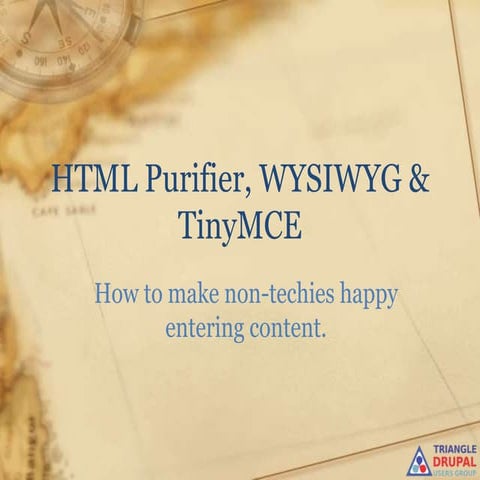 Html Purifier Wysiwyg And Tinymce Ppt 