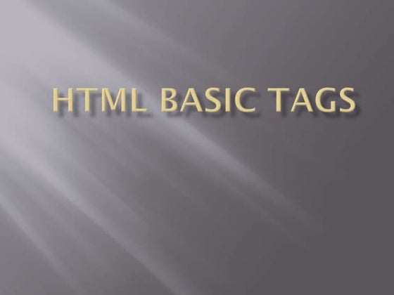 Html grade 11 | PPT