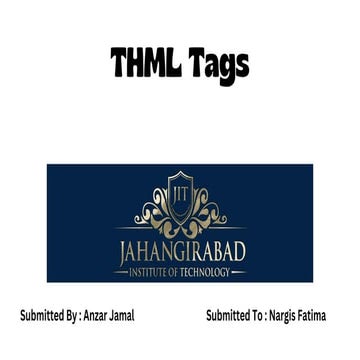 HTML tags presentation on web development.pdf