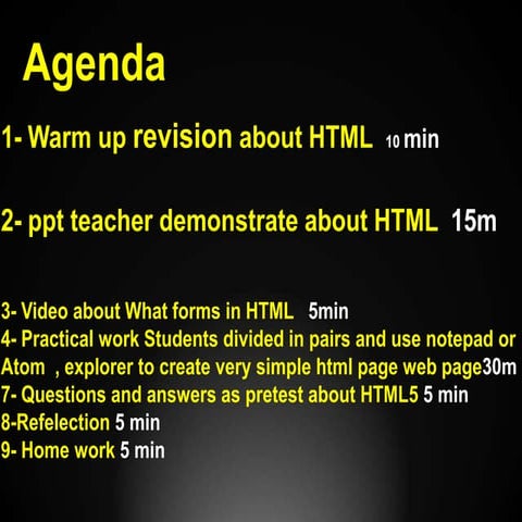 Html week 9 2019 2020 by eng.osama ghandour | PPT