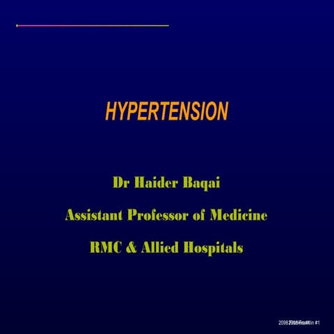 Hypertension | PPT | Heart and Cardiovascular Diseases | Diseases and ...