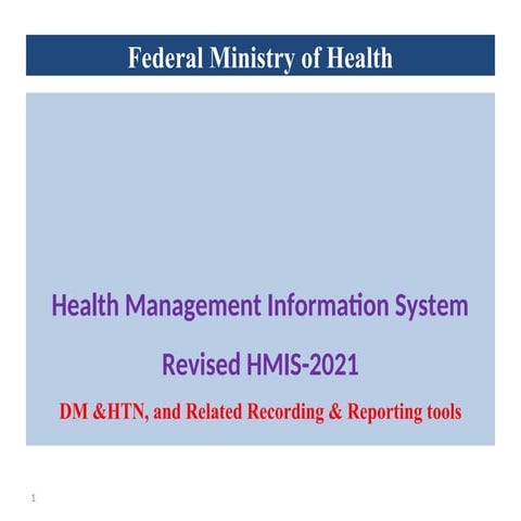 HTN-DM HMIS Tools and Procedures latest 2.ppt