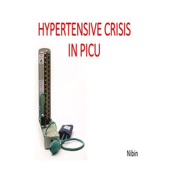 htn crisis ....pptx | Blood Disorders | Diseases and Conditions