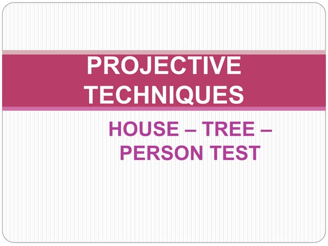 House Tree Person Test Interpretation 1234 | PDF