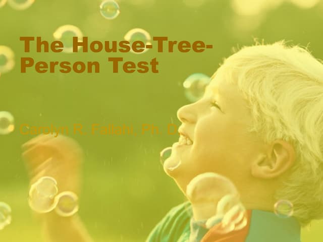 House Tree Person Test Interpretation 1234 | PDF