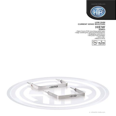HEW - LOW OHM CURRENT SENSE RESISTORS | PDF