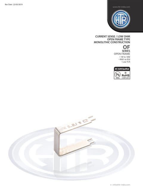 OA - CURRENT SENSE / LOW OHM OPEN FRAME TYPE | PDF