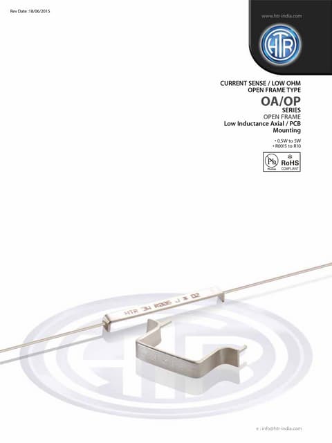 HTE - Low OHM Power Resistors | PDF