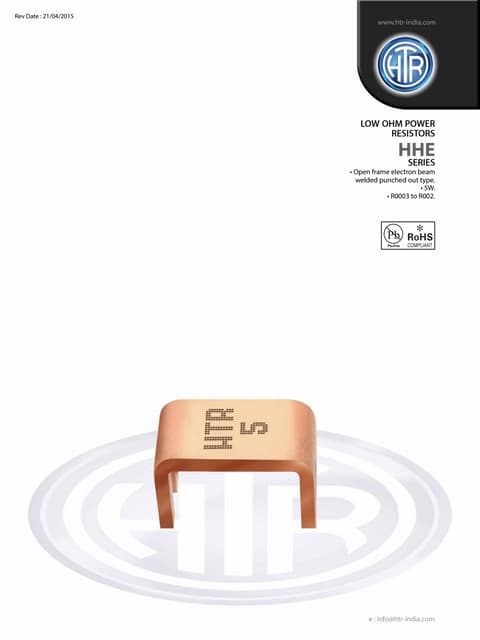 Htr india-products-current-sense-resistors-electron-beam-welded-hse ...