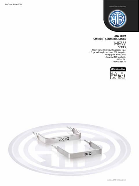 Htr india-products-current-sense-resistors-current-sense-open-frame ...