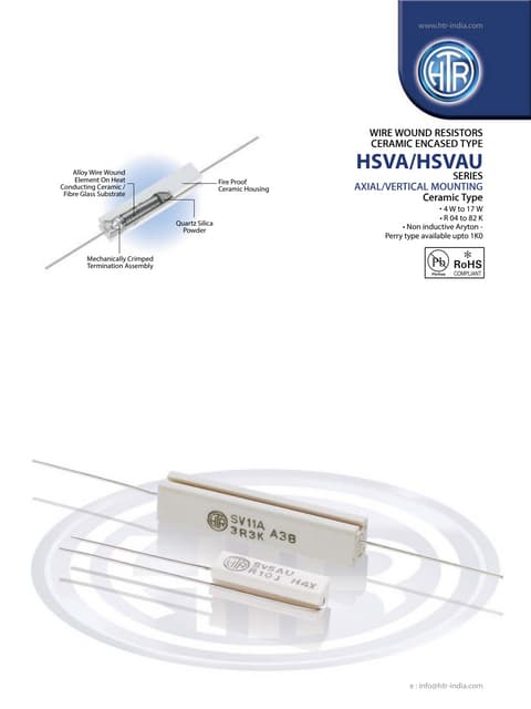Htr india-products-wire-wound-resistors-ceramic-encased-resistor-hsvau ...