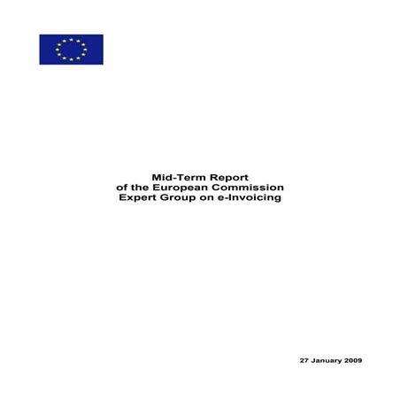 Mid Term Report of the European Commission Expert Group on e-Invoicing ...