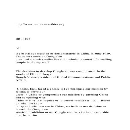 Google In China - Case Study | PPSX