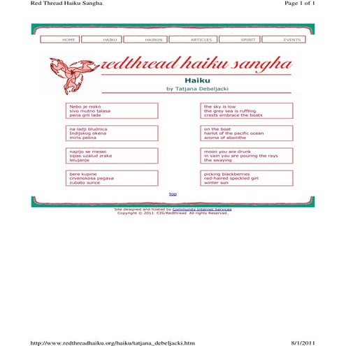 Http www.redthreadhaiku.org haiku tatjana debeljacki | PDF