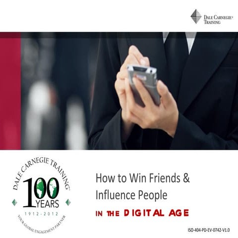 How to Win Friends & Influence People in the Digital Age | PPT