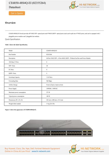huawei-ce6851-48s6q-hi-f-brochure-datasheet.pdf | Computer Networking | Computing
