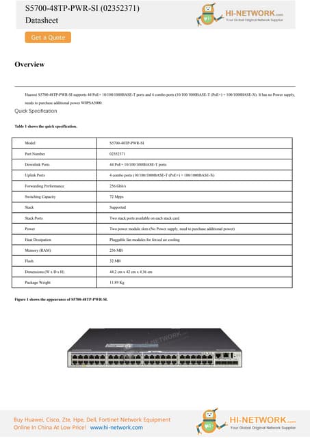huawei-s5700-10p-li-ac-brochure-datasheet.pdf | Computer Networking | Computing