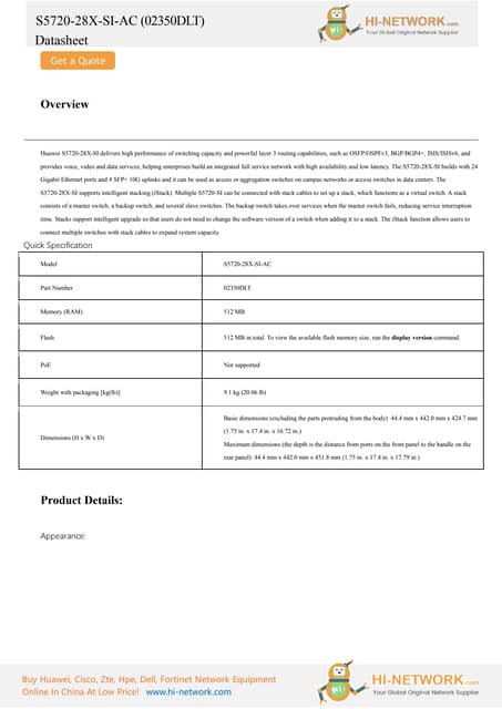 huawei-s2720-28tp-pwr-ei-l-brochure-datasheet.pdf | Computer Networking ...