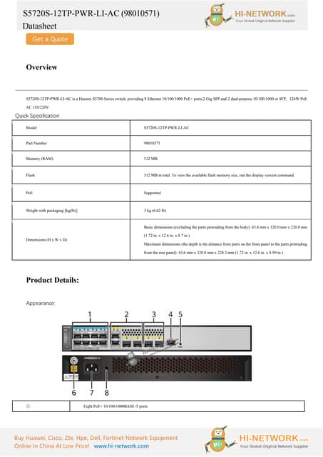 huawei-s5720-28tp-pwr-li-acl-brochure-datasheet.pdf | Computer Networking | Computing