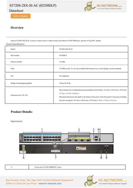 huawei-s5720-28tp-pwr-li-acl-brochure-datasheet.pdf | Computer ...