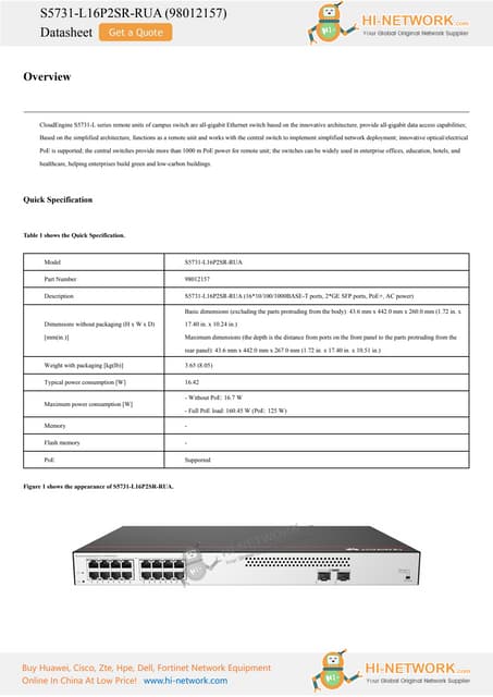 huawei-s5731-l4p2hw-rua-brochure-datasheet.pdf | Computer Networking ...