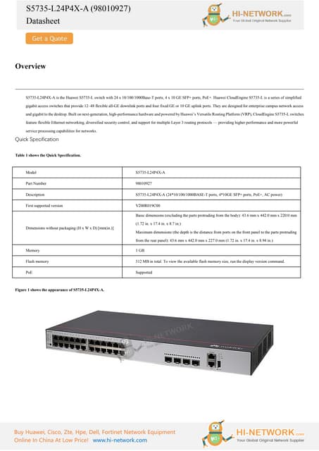 huawei-s5731-l4p2hw-rua-brochure-datasheet.pdf | Computer Networking | Computing