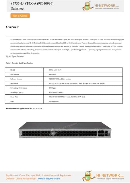 huawei-s5735-s24p4x-brochure-datasheet.pdf | Computer Peripherals | Computing