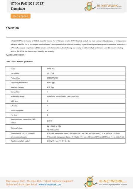 huawei-s7712-brochure-datasheet.pdf | Smartphones | Consumer Electronics