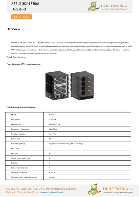 huawei-s8700-10-brochure-datasheet.pdf | Computer Networking | Computing