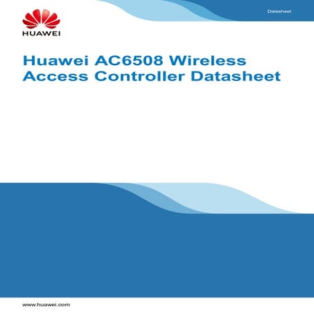 Huawei AC6508 Wireless Access Controller Datasheet.pdf